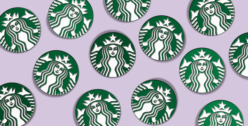 Mini Starbucks Logo Starbucks Mini Labels Etsy