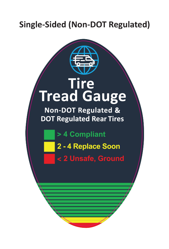 DVIC Tire Tread Keychain