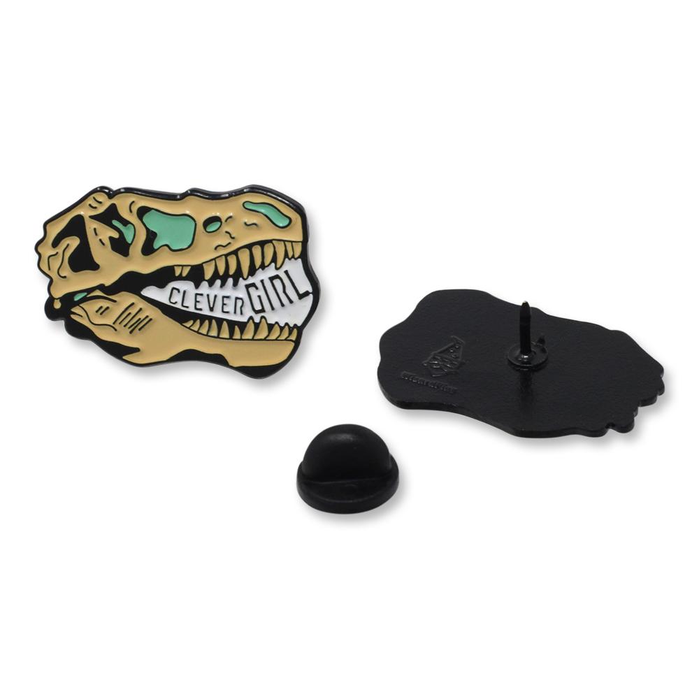 Clever Girl Dinosaur Enamel Pin