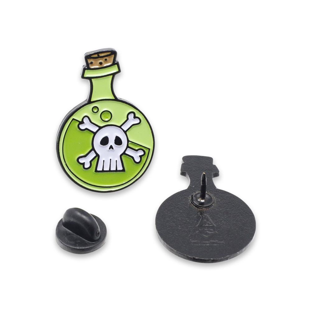 Death Potion Elixir of Doom Corked Glass Halloween Enamel Pin