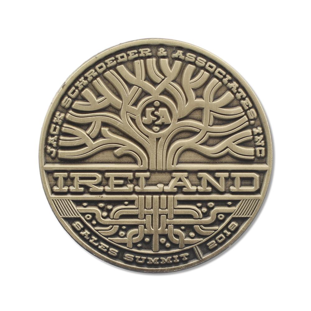 Custom Metal Coins With an Antique Finish and Fast Turnaround