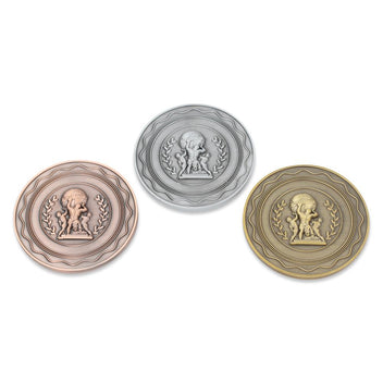 Custom Metal Coins With an Antique Finish and Fast Turnaround